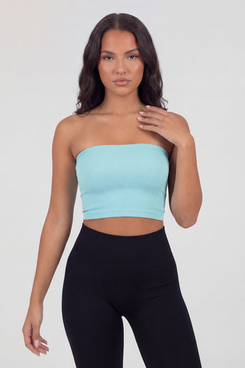 Seamless Ribbed Cropped Tube Top – Charlotte Russe